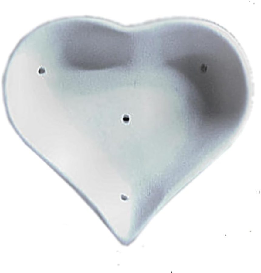 3.75″ Small Heart Dish Slumping Glass Fusing Kiln Mold – Steric Resources